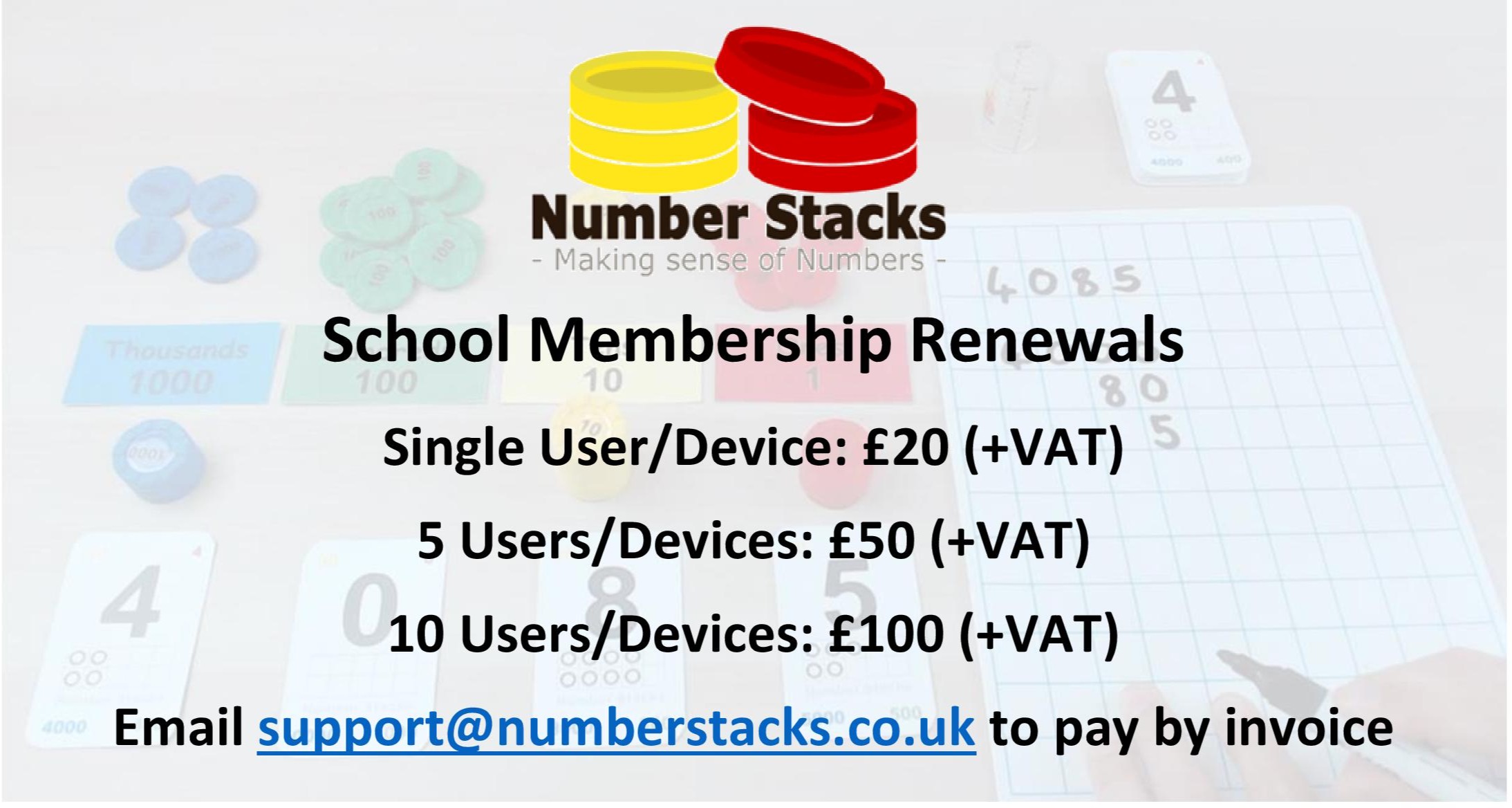Schools – Number Stacks